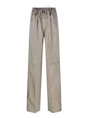 DARKPARK Pinstriped Trousers - Neutrals