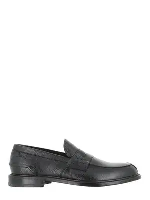 TASSINARI Textured Leather Loafers - Black