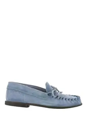 ALEXANDER HOTTO Suede Moccasin Loafers - Blue