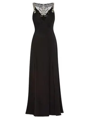 TEMPERLEY LONDON V-neck Maxi Dress - Black