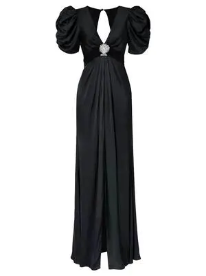 TEMPERLEY LONDON Short-sleeve Gown - Black
