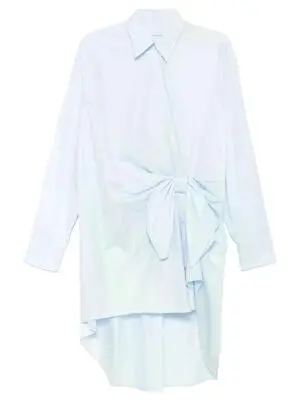 Viktor & Rolf Knotted Mini Shirt Dress - Blue
