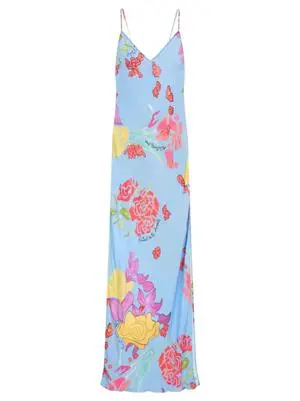 DONDE ESTEBAN Cielo Slip Dress - Blue