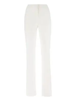 Sportmax Slim-cut Trousers - White