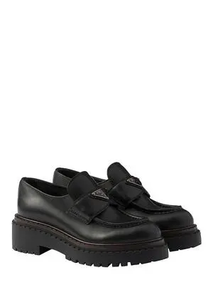 Prada Leather Loafers - Black