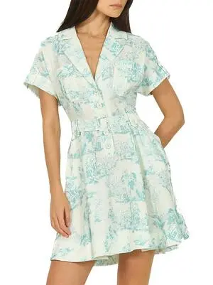 SECRET PON-PON Malia Shirt Dress - Weathered Blue