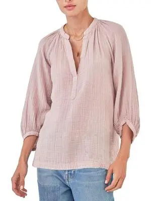 OCEAN+MAIN Gauze Shirt - Shell Pink