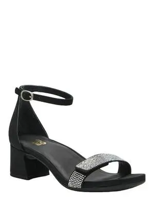 ABEO Avenue Ankle Strap Heels - Black Sparkle - Regular