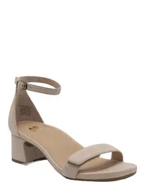 ABEO Avenue Ankle Strap Heels - Sand Leather - Metatarsal