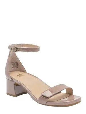 ABEO Avenue Ankle Strap Heels - Tan Patent - Metatarsal