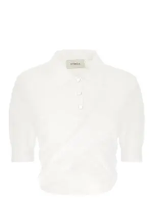 Sportmax Jersey Polo Top - White