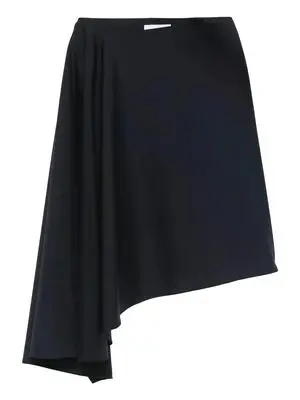 Alexander McQueen Asymmetric Midi Skirt - Blue