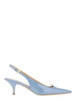 A.BOCCA 55mm Leather Pumps - Blue