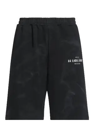 44 LABEL GROUP Cotton Athletic Shorts - Black