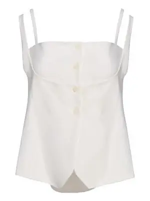 LOW CLASSIC Woven Top - White