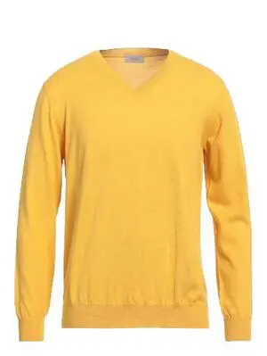 Altea ALTEA Cotton V-Neck Sweater Yellow