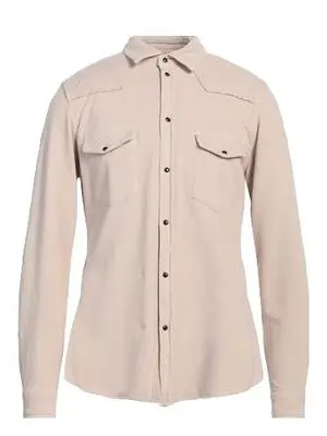 BERNA Shirt Military Size Cotton, Elastane - Beige