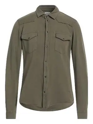 BERNA Shirt Military Size Cotton, Elastane - Green