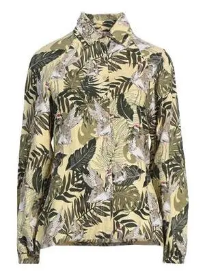 CONNOR & BLAKE Hawaiian Print Woven Shirt - Yellow