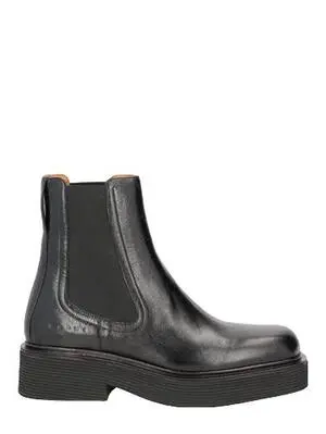 Marni Leather Ankle Chelsea Boots - Black