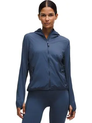 Lululemon Lululemon Breathable Lightweight Training Jacket Blue Twill