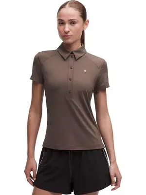 Lululemon Quick-dry Straight Hem Polo Shirt - Pinecone