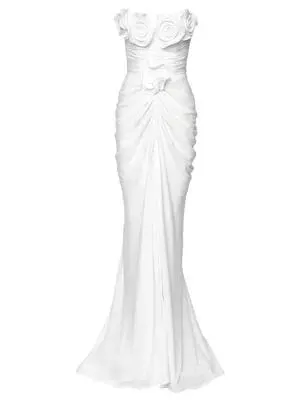 ANA RADU Strapless Gown - White