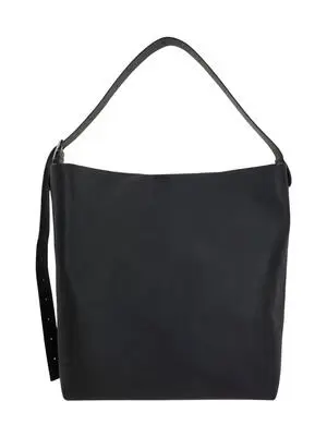 JIL SANDER Leather Shoulder Bag - Black
