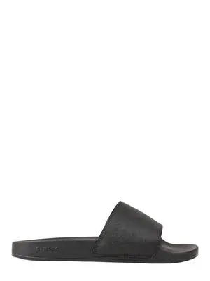 Sandro Sandals With Saffiano-effect Reconstituted Leather - Black