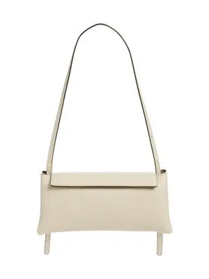 REE PROJECTS Elieze Leather Clutch - Beige