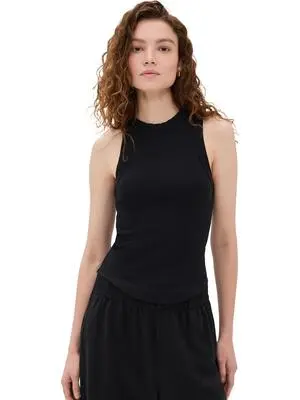 VITAMIN A Essential Ribbed Tank - Black