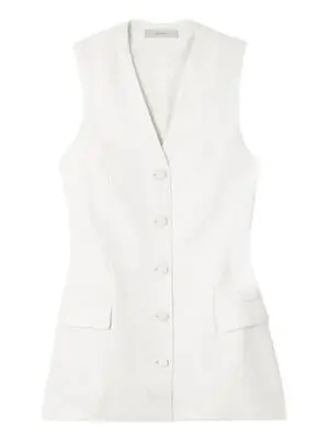 Faithfull The Brand Eloise Linen Vest - White