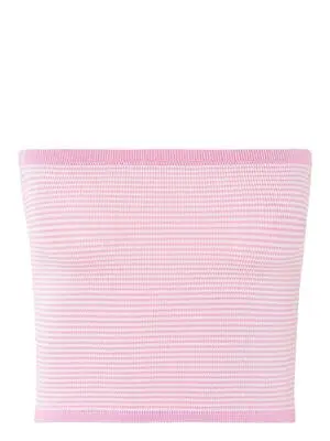 Calle Del Mar Strapless Knitted Top - Pink