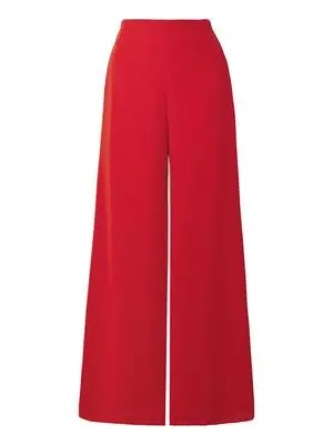 ANDRES OTALORA Kali Chiffon Wide-leg Pants - Red