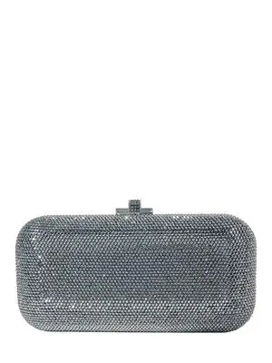 Judith Leiber Judith Leiber Crystal-Embellished Long Slide Clutch Grey