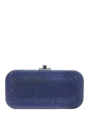 Judith Leiber Judith Leiber Crystal-Embellished Long Slide Clutch Navy