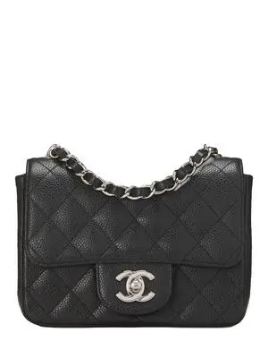 CHANEL Quilted Caviar Square Flap Mini