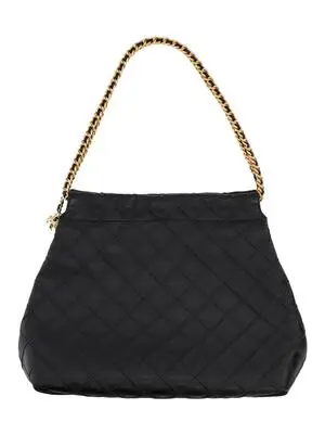 Tory Burch Quilted Chain Strap Shoulder Bag - Black