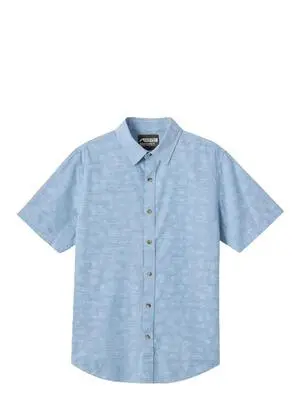 MOUNTAIN KHAKIS Basin Short Sleeve Woven Shirt - Blue Ridge