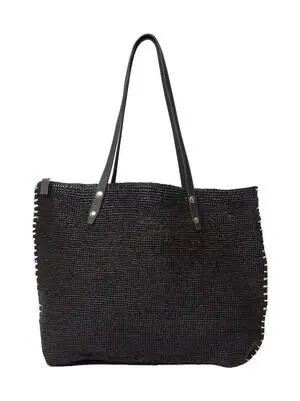 Rag & Bone Rag & Bone Ingrid Daily Straw Tote Black