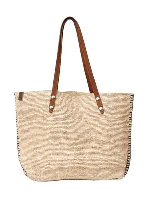 Rag & Bone Rag & Bone Ingrid Daily Straw Tote Natural