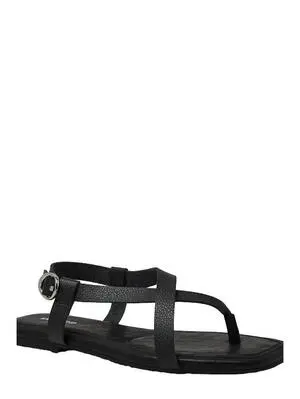 LANDS' END Lands' End Strappy Flat Sandals Black