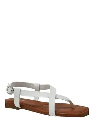 LANDS' END Lands' End Strappy Flat Sandals White
