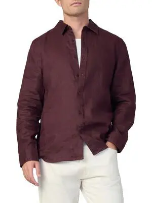 Joe's Jeans Jakob Linen Button-up Shirt - Marron
