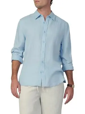 Joe's Jeans Jakob Linen Button-up Shirt Poolside
