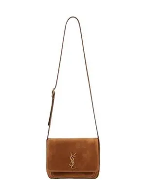 Saint Laurent Niki Suede Crossbody Bag - Brown