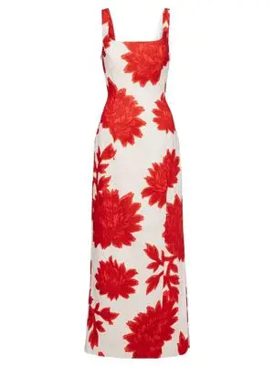 Sir The Label Floral Linen Maxi Dress - White