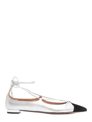 AQUAZZURA Gabi Ballerina Shoes - Silver