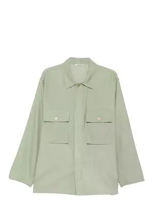 Auralee Wool Shirt - Green