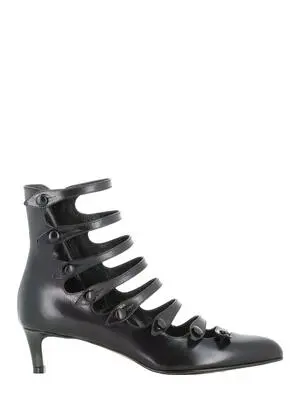 DOVE NUOTANO GLI SQUALI 45mm Leather Boots - Black